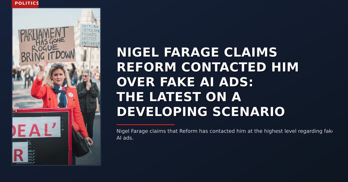 FAKE AI ADS AND NIGEL FARAGE: THE REFORM CONNECTION | VPNews