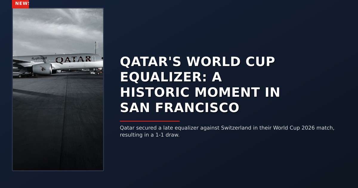 Qatar Earns First World Cup Point in Dramatic Equalizer | VPNews
